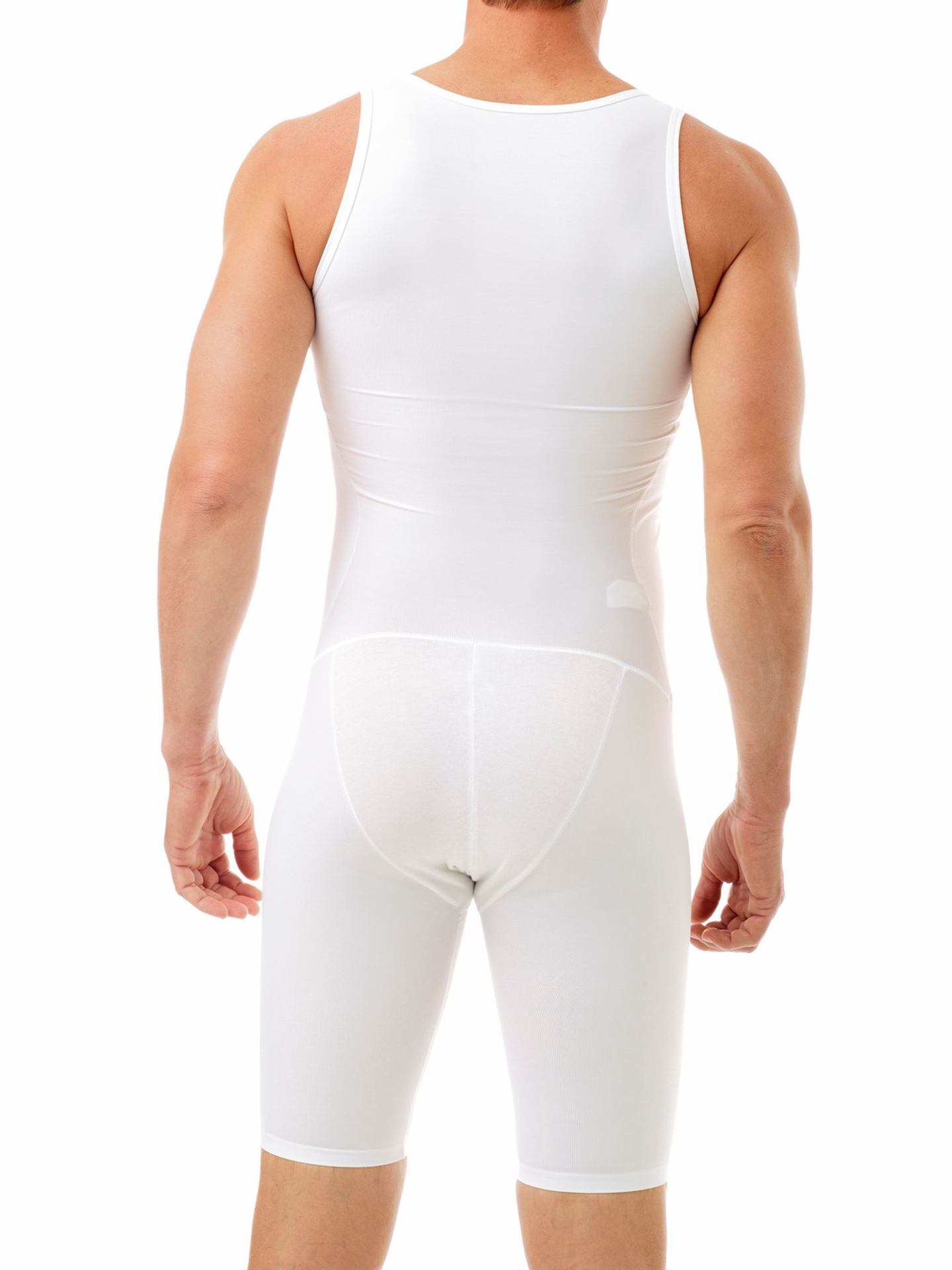 Mens Compression Bodysuit Shaper Girdle For Gynecomastia Belly Fat