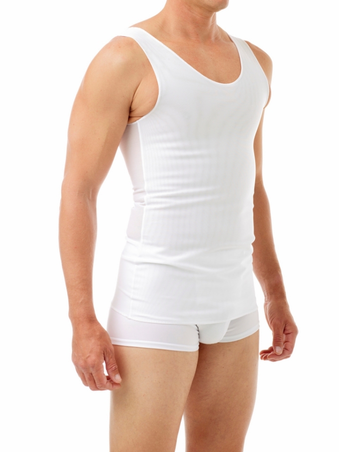 The Cotton Lined Power Chest Binder Tank. Men Compression Shirts ...
