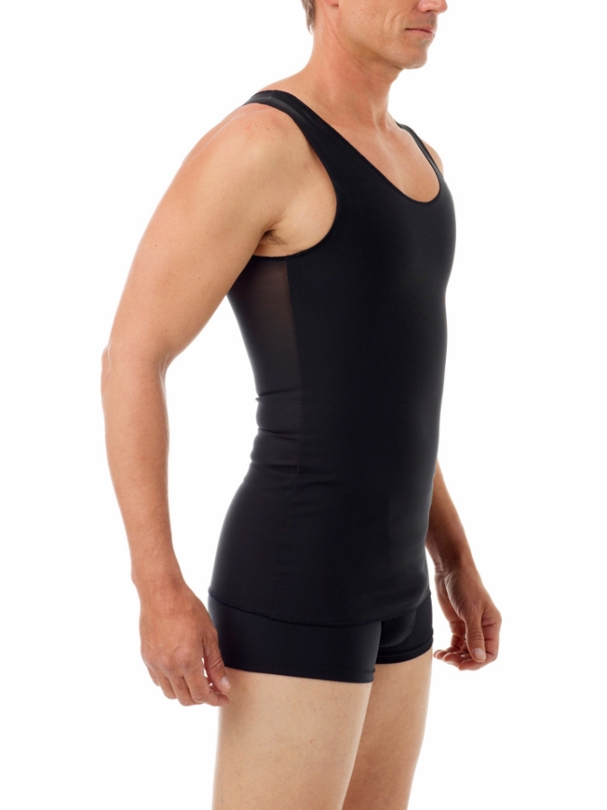The Cotton Lined Power Chest Binder Tank. Men Compression Shirts ...