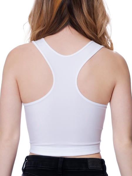 Womens Firm Compression Racerback Crop Top Chest Binder and Minimizer ...